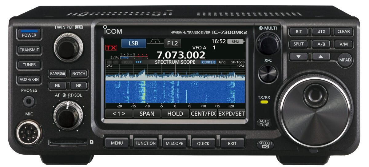 Icom Unveils New IC-7300MK2 HF / 50 / (70) MHz Transceiver - Icom Europe